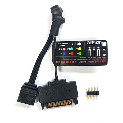 JONSBO 12V RGB LED SATA 컨트롤러 (1551332109) > BRAVOTEC