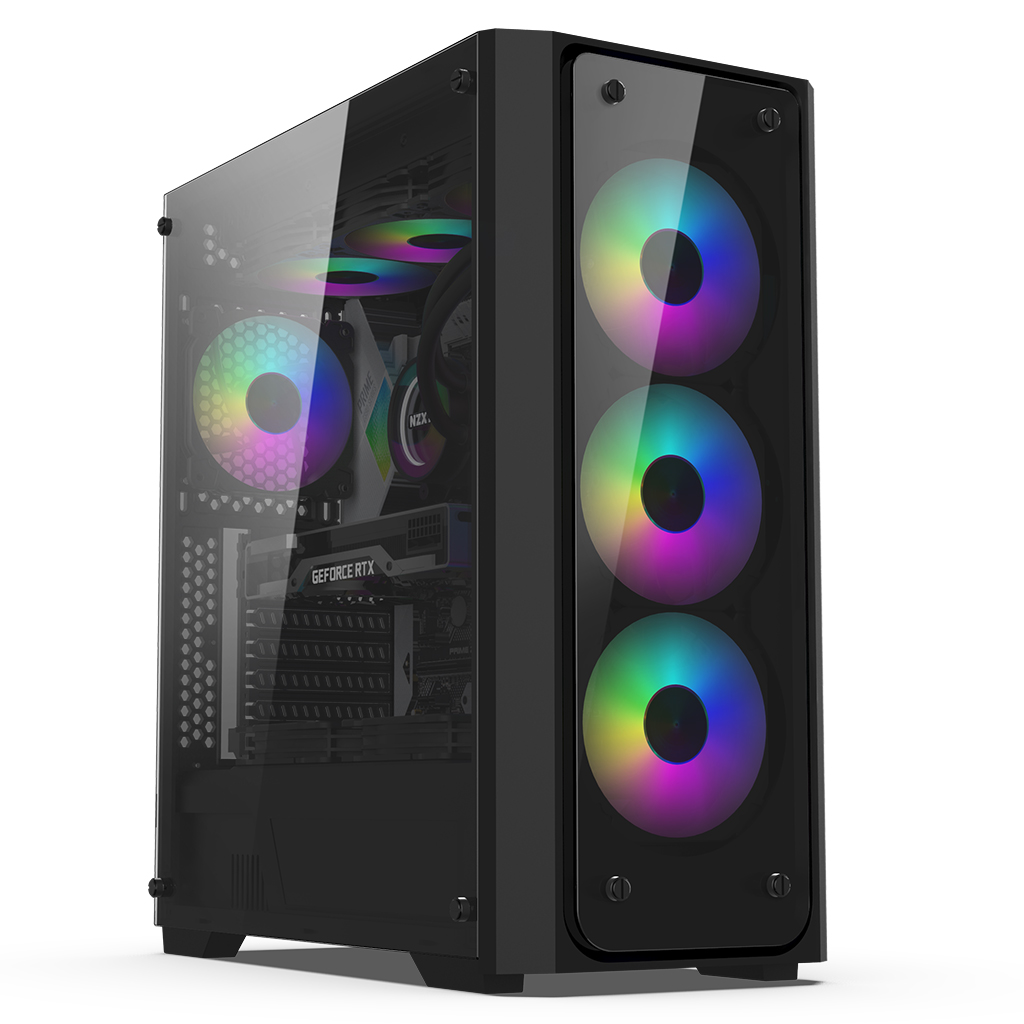 [S등급] SWORD S810 RGB 타이탄 글래스 블랙(구형)